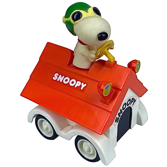 Other | 1965 Vintage Aviva Toy Co Snoopy On Dog House Friction Toy 4 Inch | Poshmark